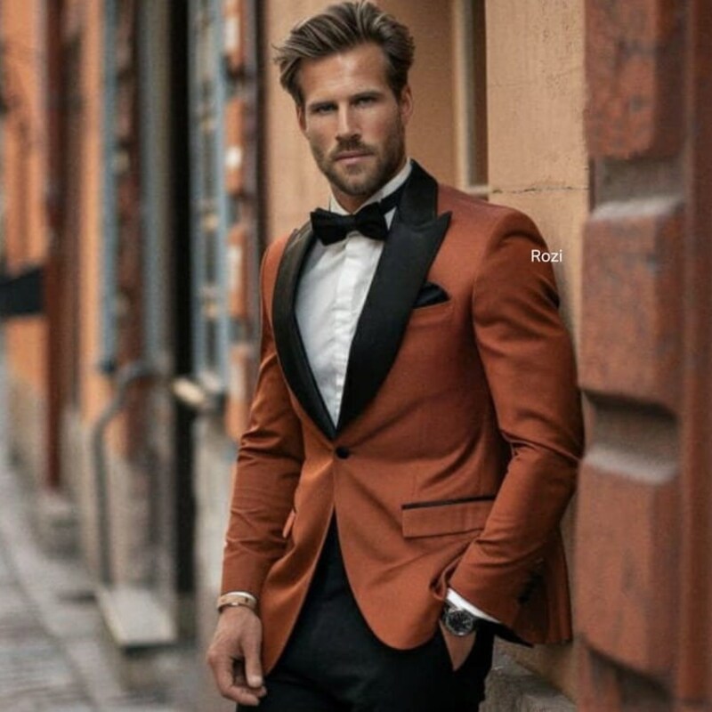 Terracotta Wedding Suit - Etsy