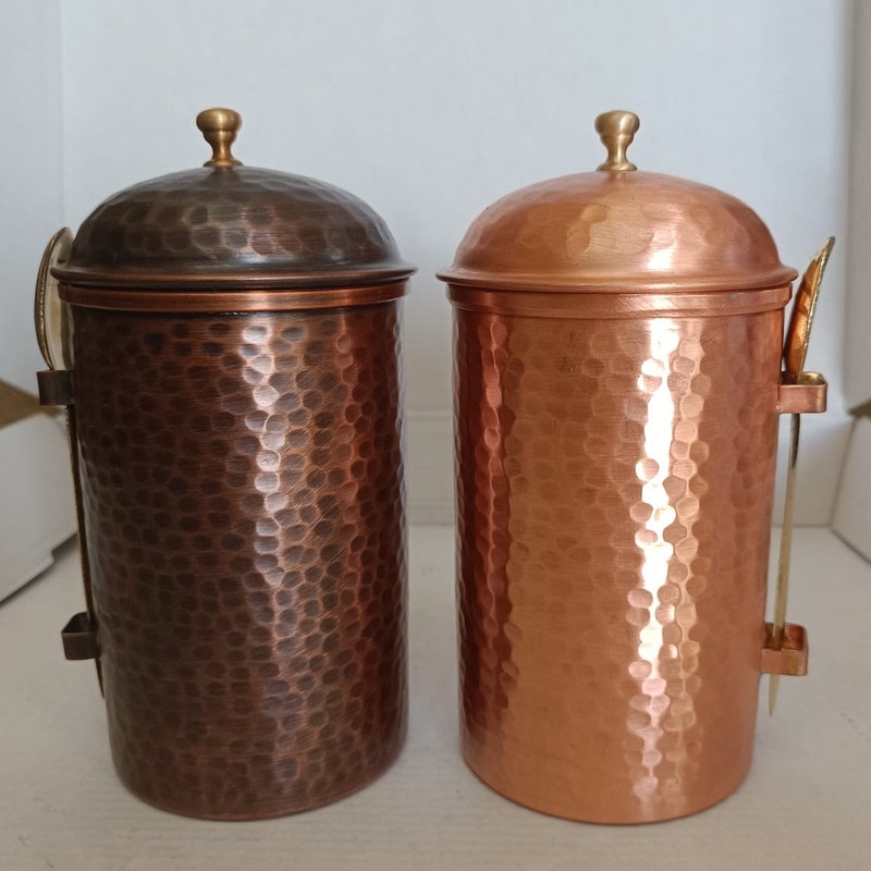 Copper Trash Can - Etsy