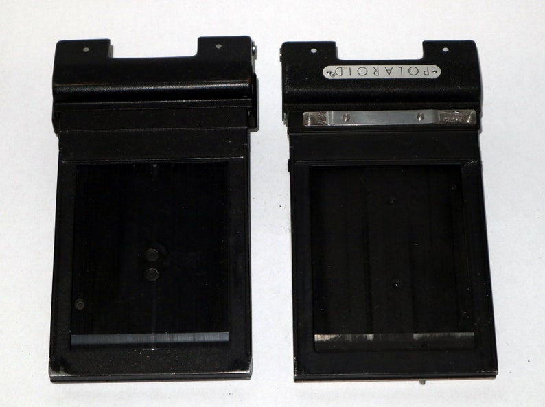 Two Vintage Polaroid 4x5 Film Backs - Etsy