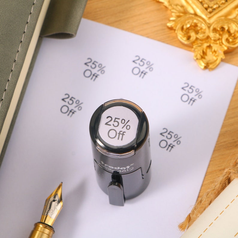 Custom Personalized Loyalty Card Stamp, Self Inking Stamp With Ink ...