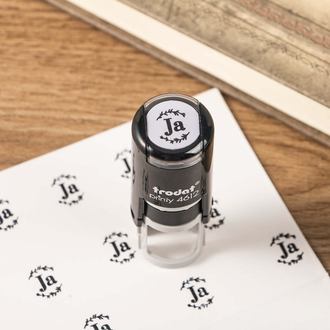 Custom Mini Stamp, Personalized Initials Stamp, Loyalty Card Stamp, Custom Self Inking Stamp ...