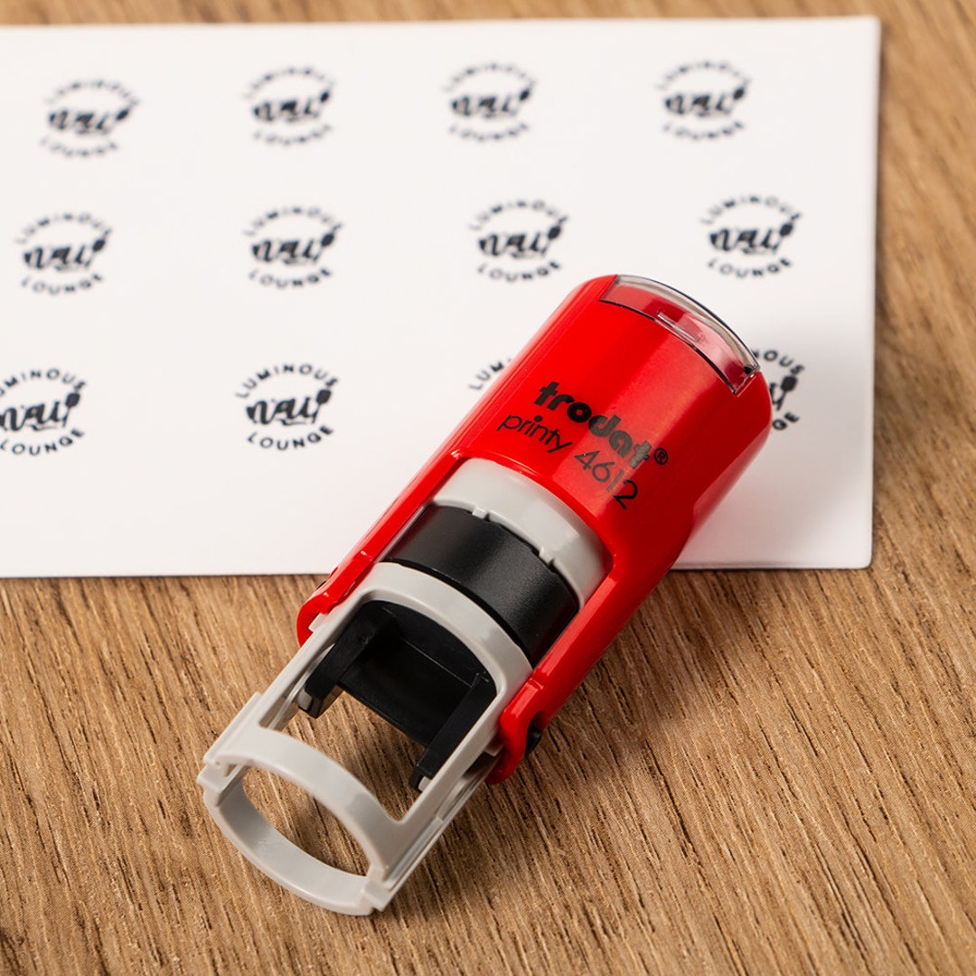 Custom Mini Stamp, Personalized Initials Stamp, Loyalty Card Stamp, Custom Self Inking Stamp ...