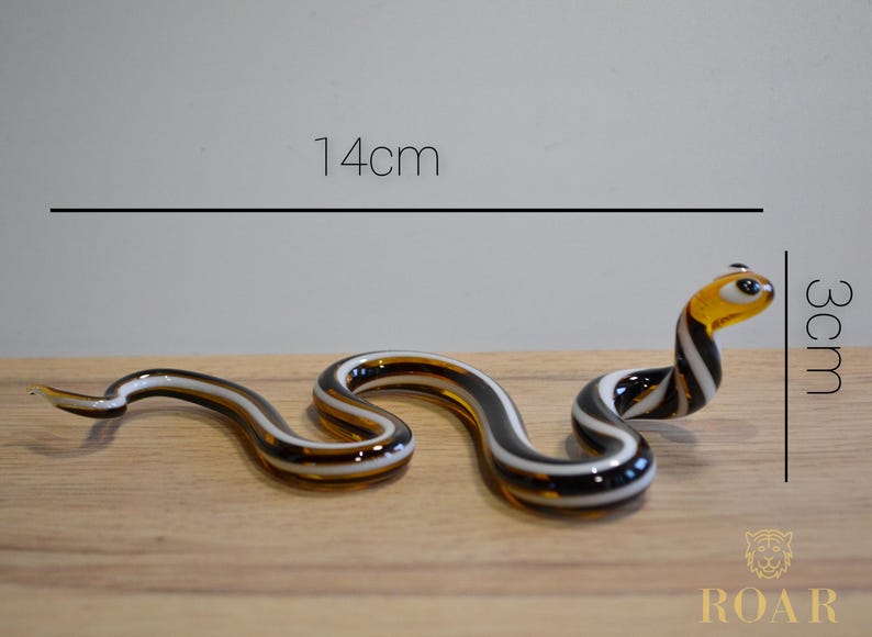 Glass Snake Figurine, Snake Sculpture - Etsy