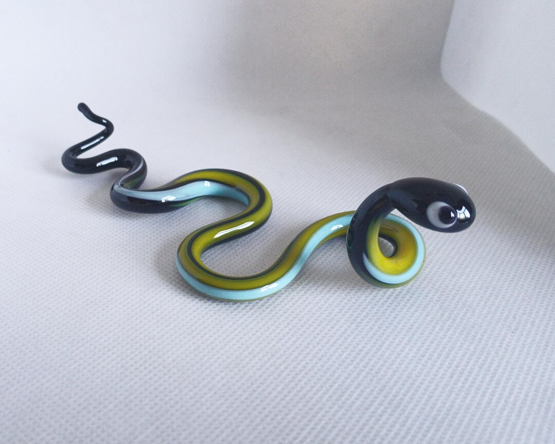 Glass Snake Figurine, Snake Sculpture - Etsy