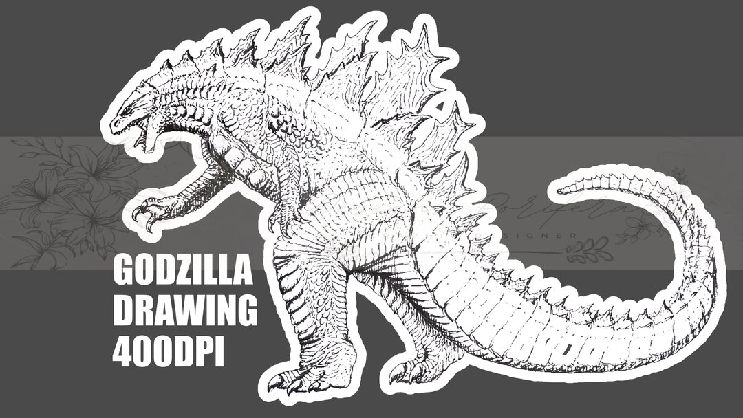 T-shirt Godzilla Design Dinosaurs Design Arts Digital Monster Design ...