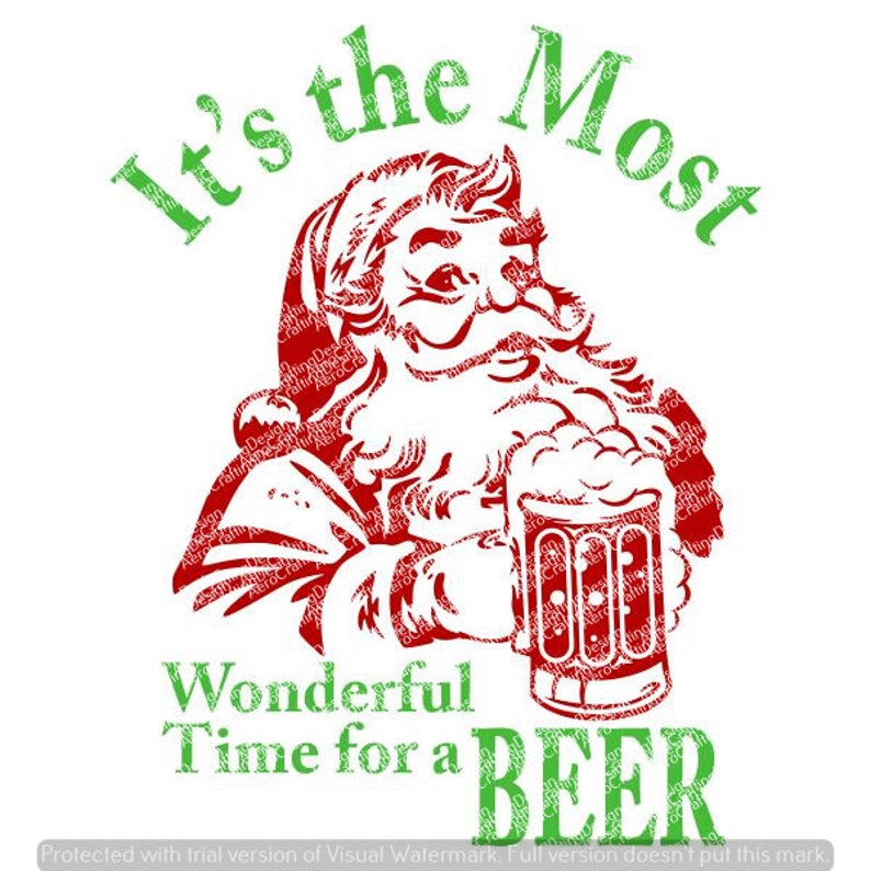 Beer Santa SVG - Etsy