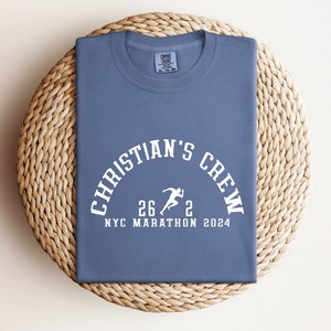 Comfort Colors Custom Marathon Supporter Crew Shirt, Personalized ...