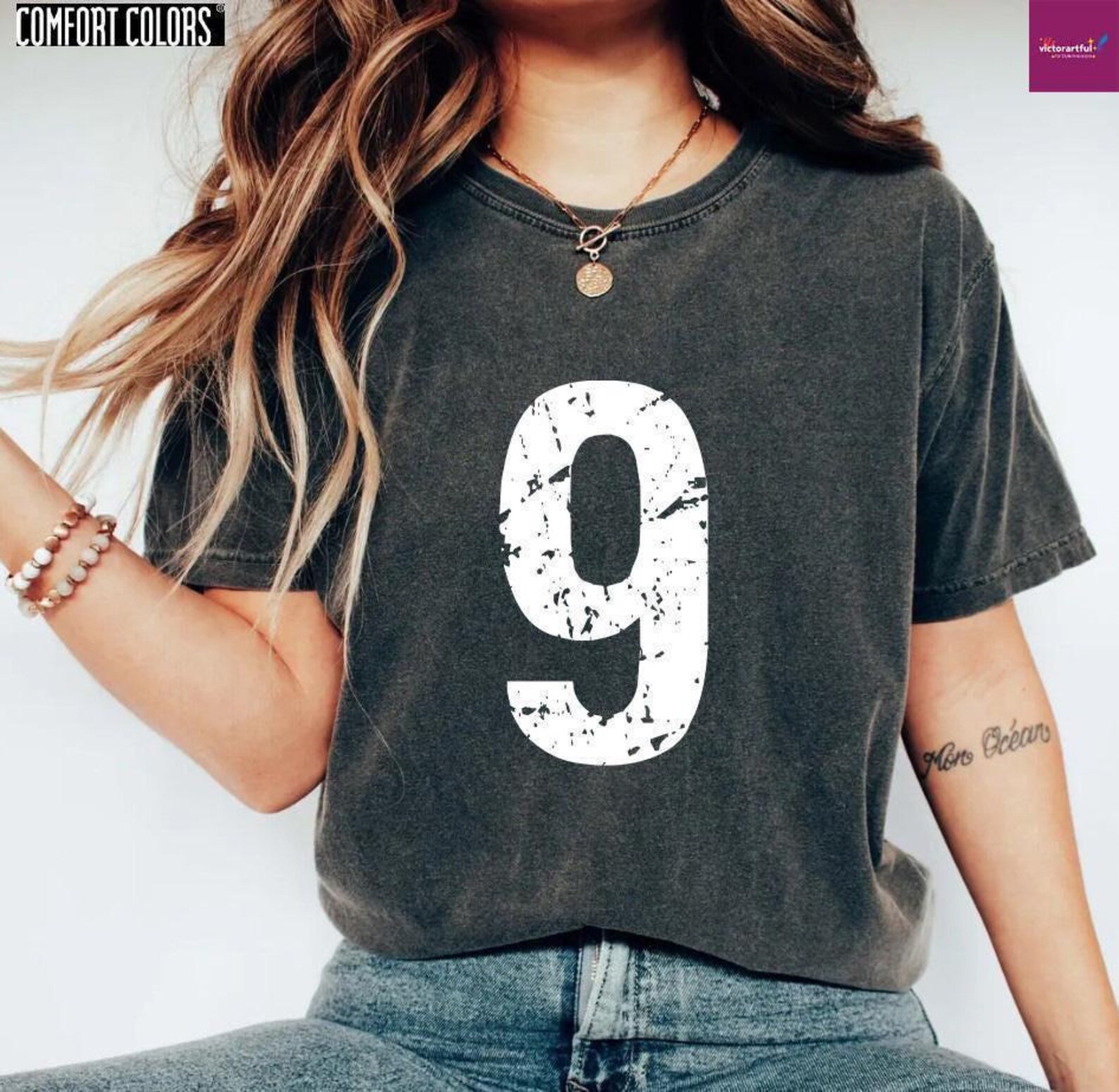 Comfort Colors Custom Number Shirt, Personalized Sports Number Custom ...