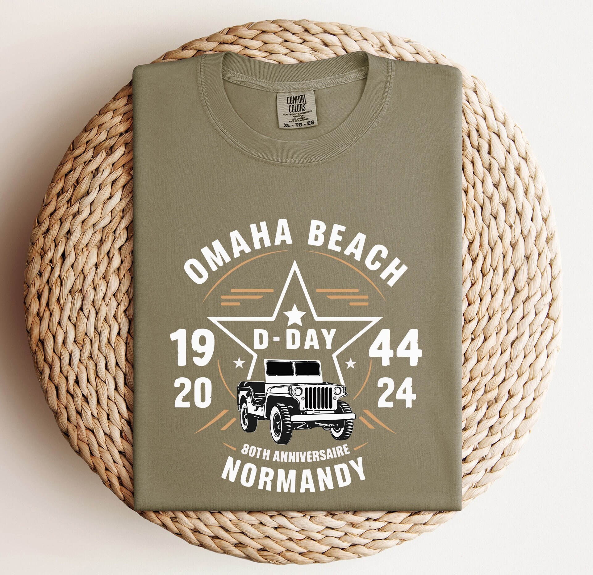 Comfort Colors D-day Army Shirt 2024, 80th Anniversary Military Shirt ...