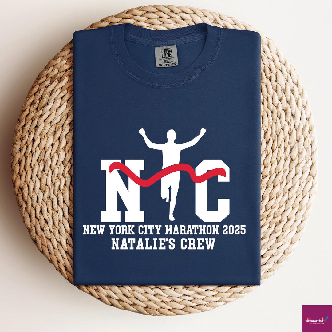 Comfort Colors Custom New York City Marathon Support Crew Shirt, Family ...