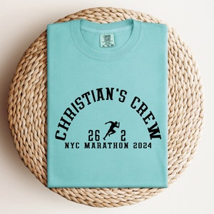 Comfort Colors Custom Marathon Supporter Crew Shirt, Personalized ...