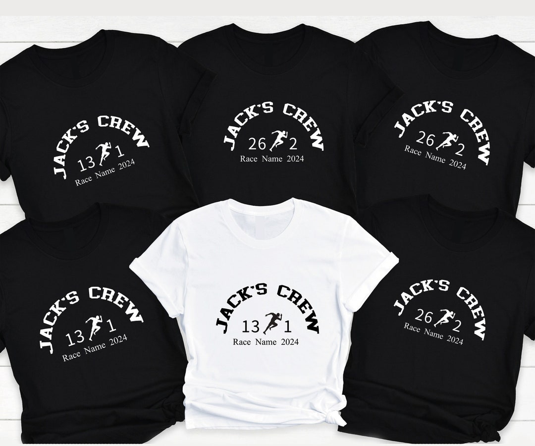 Custom Marathon Support Crew Shirt, Family Matching Shirts, Support ...