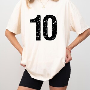 Comfort Colors Custom Number Shirt, Personalized Sports Number Custom ...