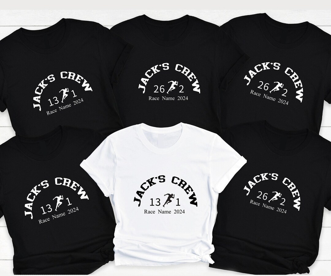 Custom Marathon Support Crew Shirt, Family Matching Shirts, Support ...