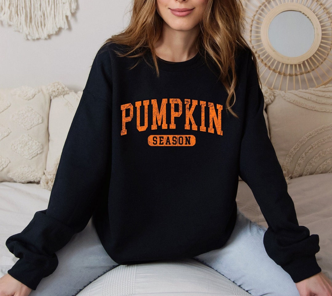 Retro Pumpkin Season Sweatshirt, Cute Fall Sweatshirt, Thanksgiving ...