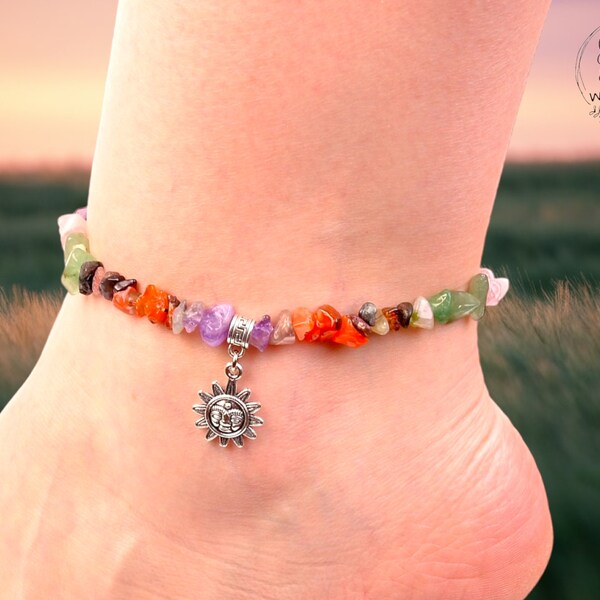 Stone Anklet - Etsy