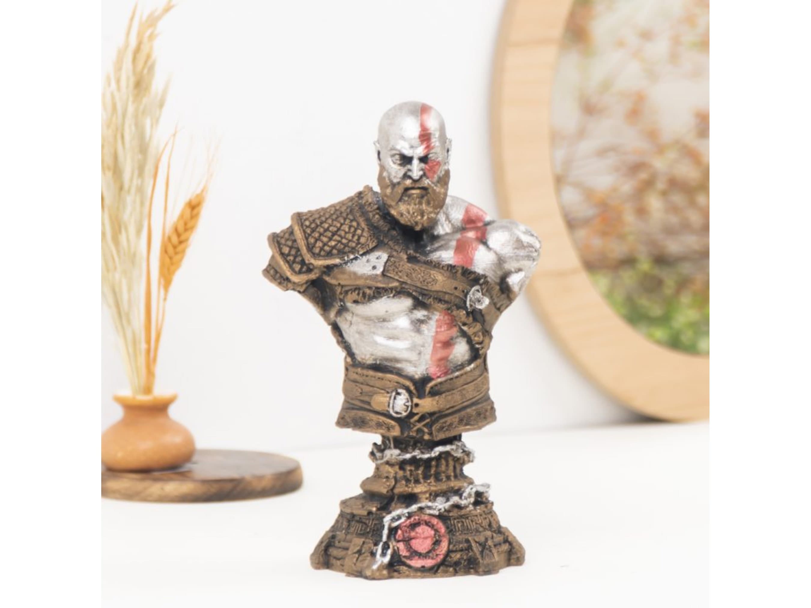 Decorative Kratos Statue God of War Tribute Hand-painted - Etsy
