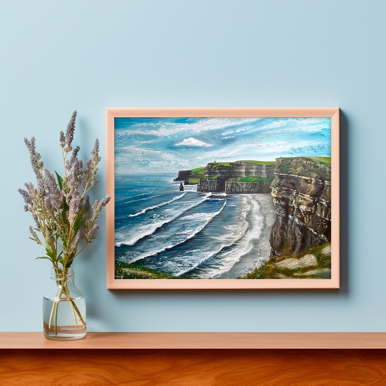 Cliffs of Moher, Printable Irish Wall Art, Ireland Sea Prints, Irish ...