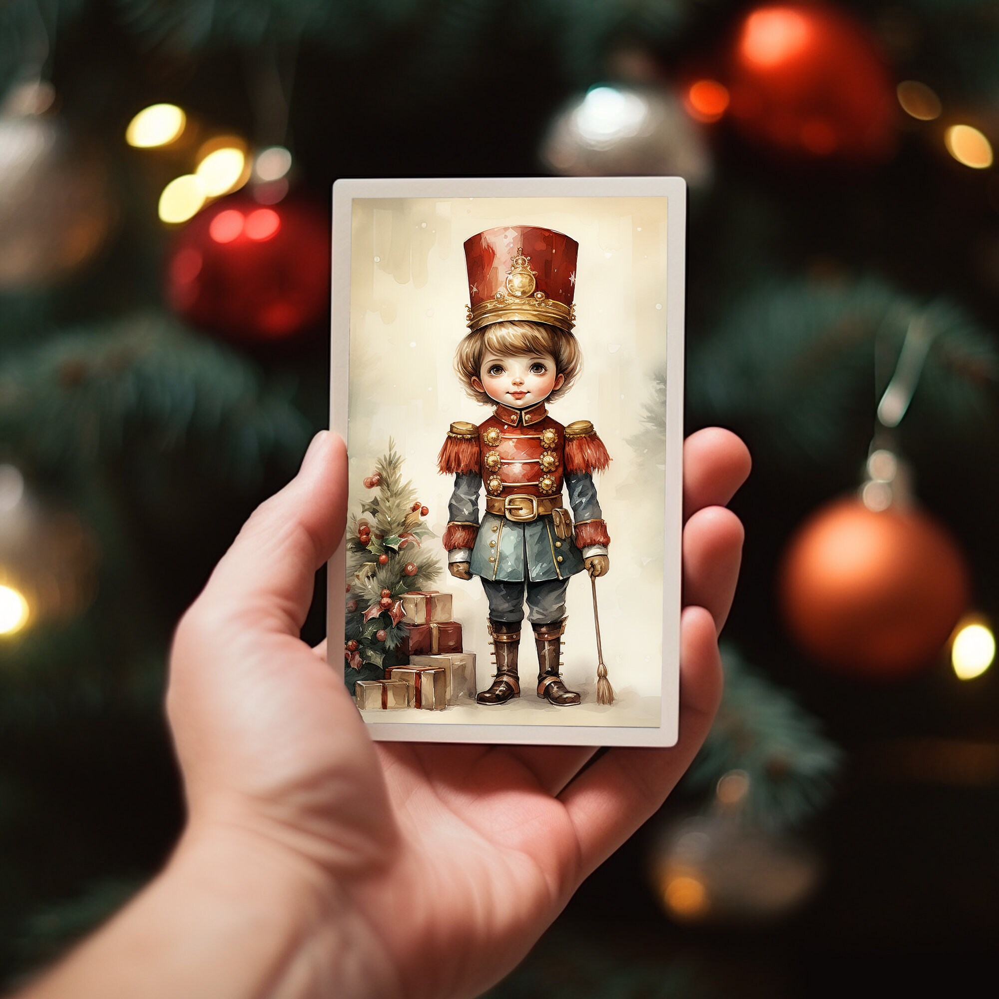 Vintage Nutcracker Christmas Digital Print, Printable Xmas Holiday ...