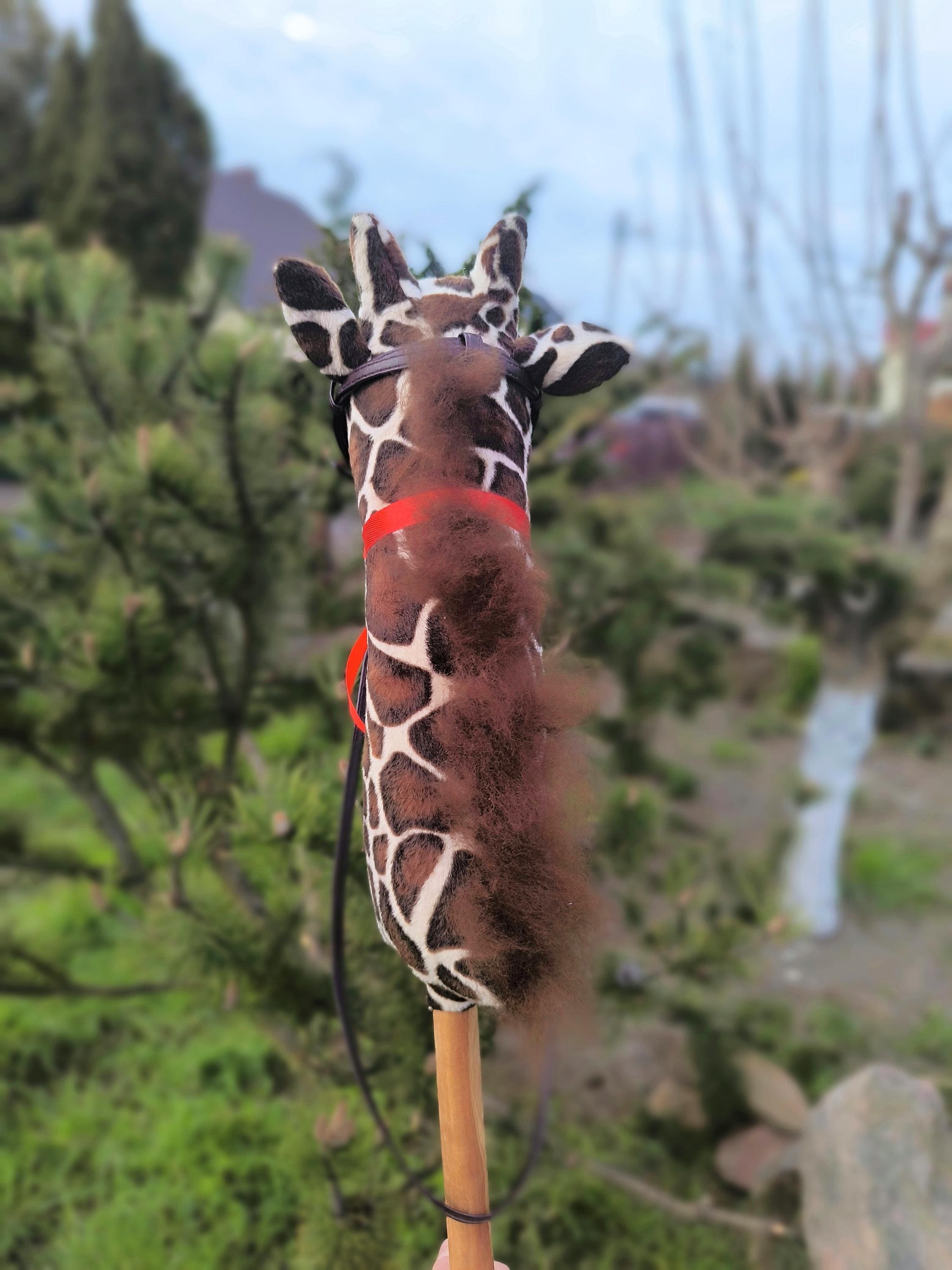 Giraffe Hobby Horse | Realistic Stick Animal | Riding Toy - Etsy