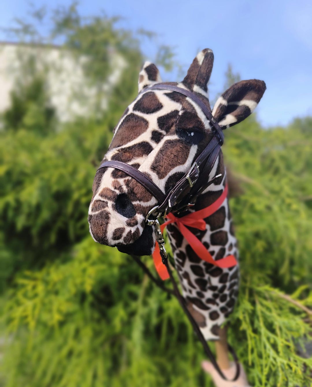 Giraffe Hobby Horse | Realistic Stick Animal | Riding Toy - Etsy