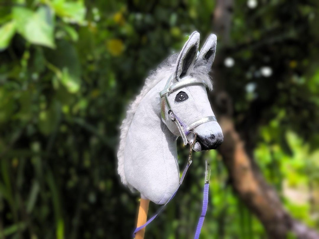 Donkey Hobby Horse | Realistic Stick Horse A4 | Equestrian Kid Toy - Etsy
