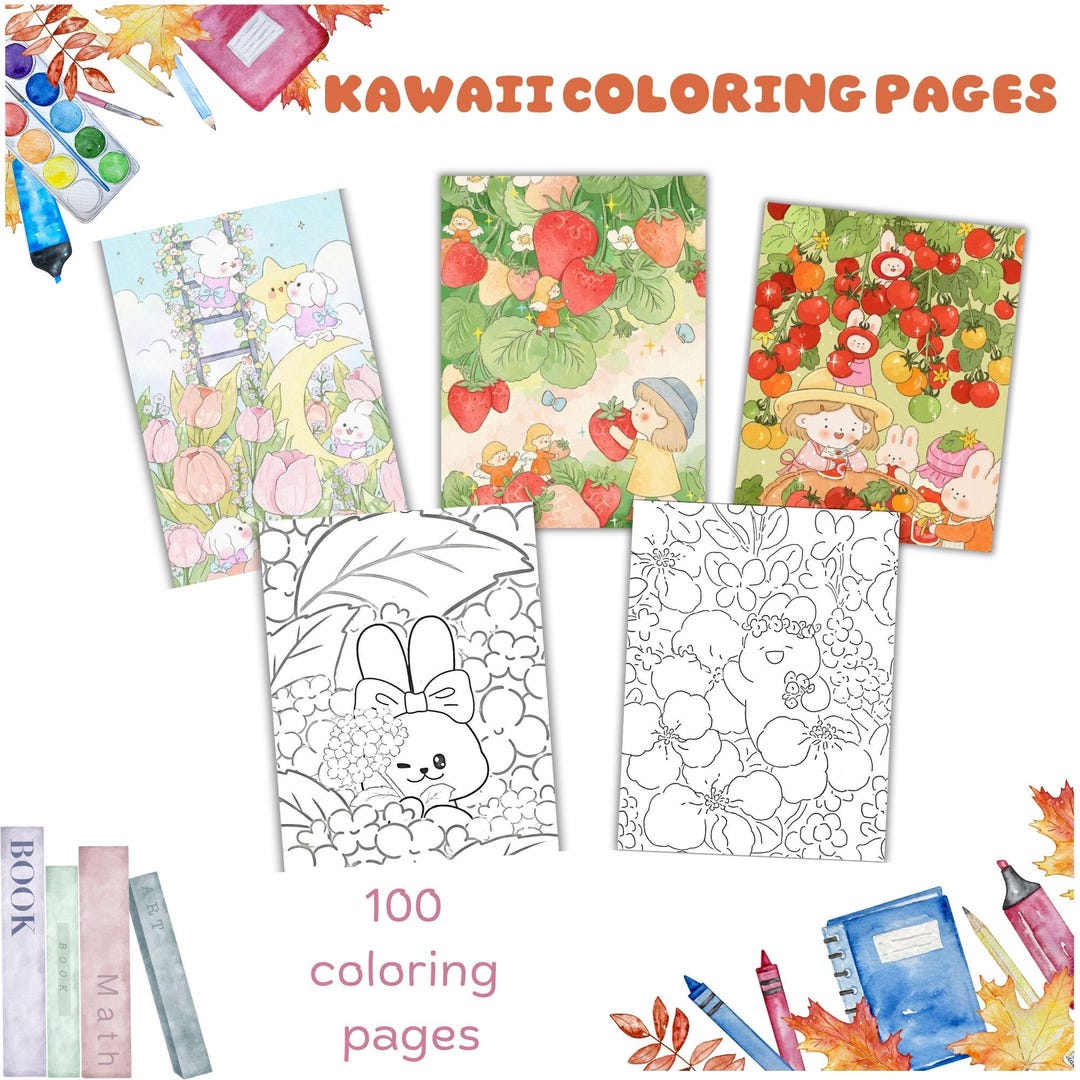 100 Cute Summer Coloring Pages, Kids, Adults, Download Now Grayscale ...