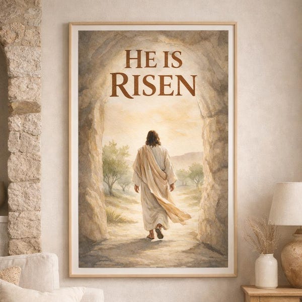 Christian Easter Poster - Etsy