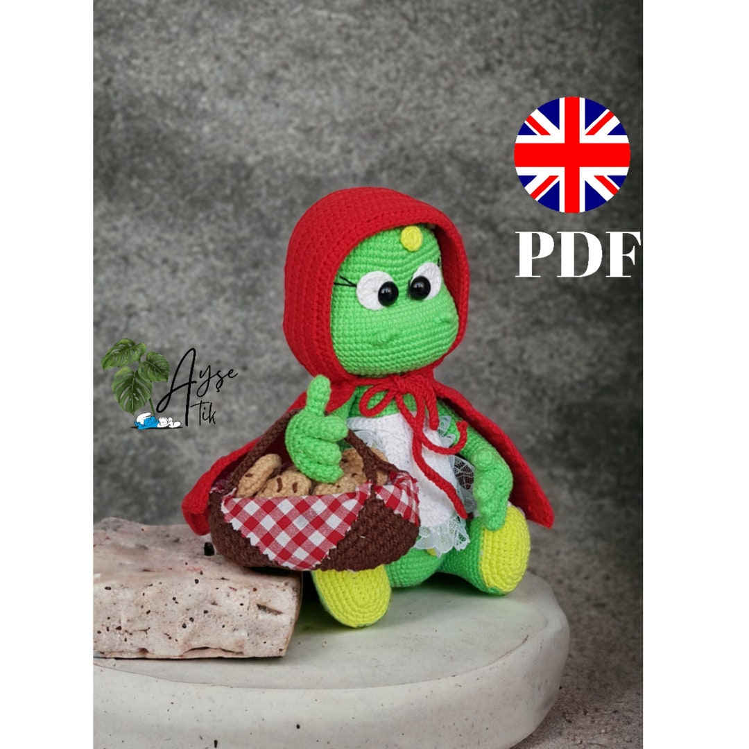Darsy the Dino English Pattern Pdf - Etsy