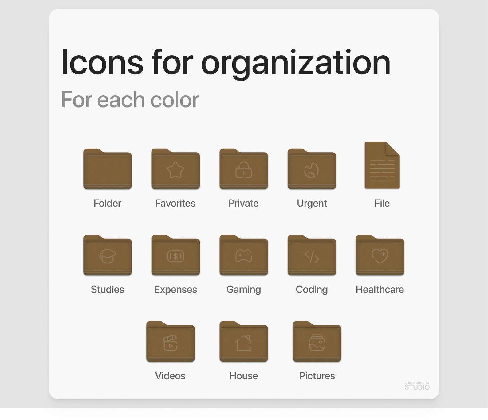 Aesthetic Folders Icon Bundle for Macos and Windows - Files & Folders ...
