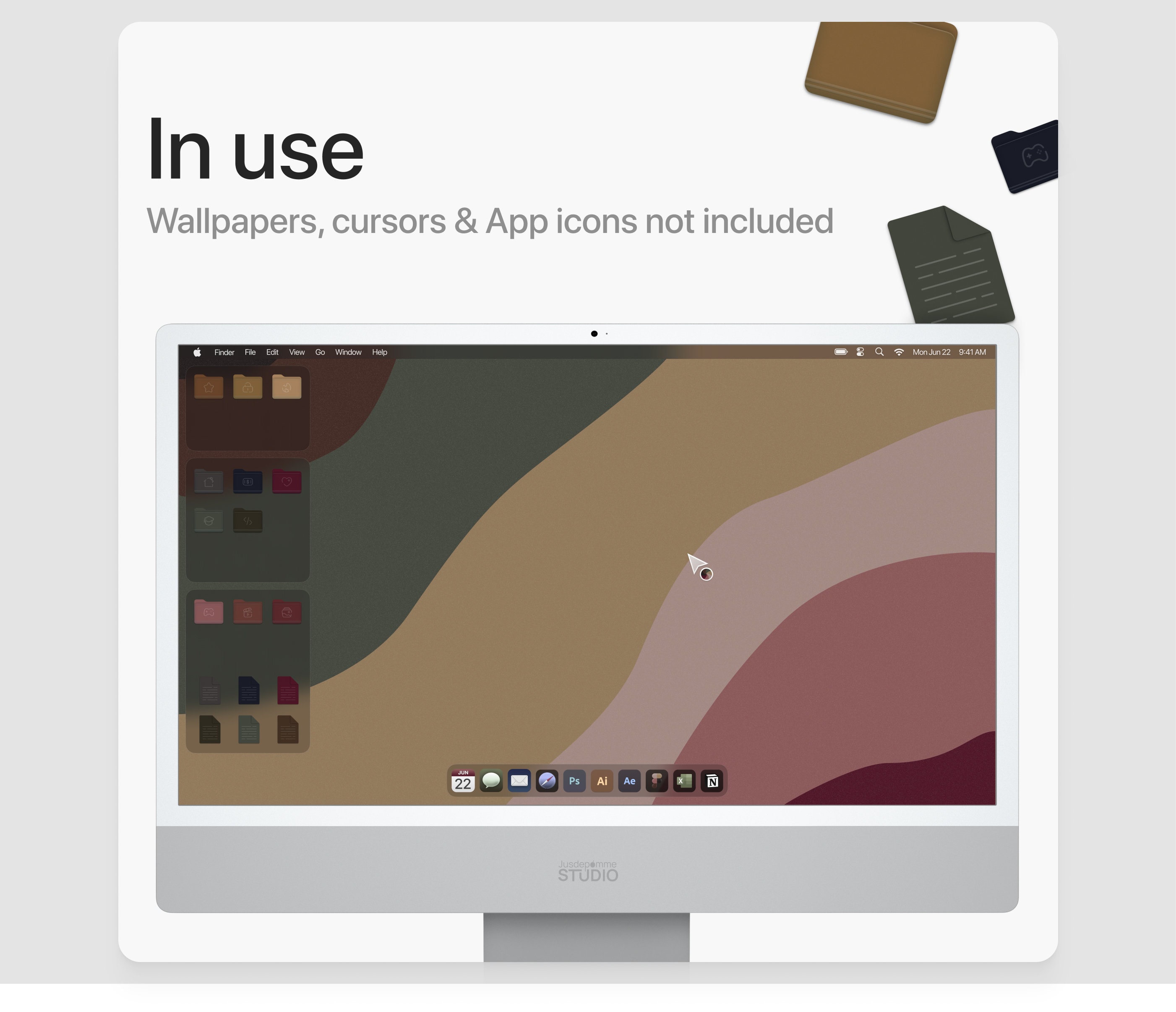 Aesthetic Folders Icon Bundle for Macos and Windows - Files & Folders ...