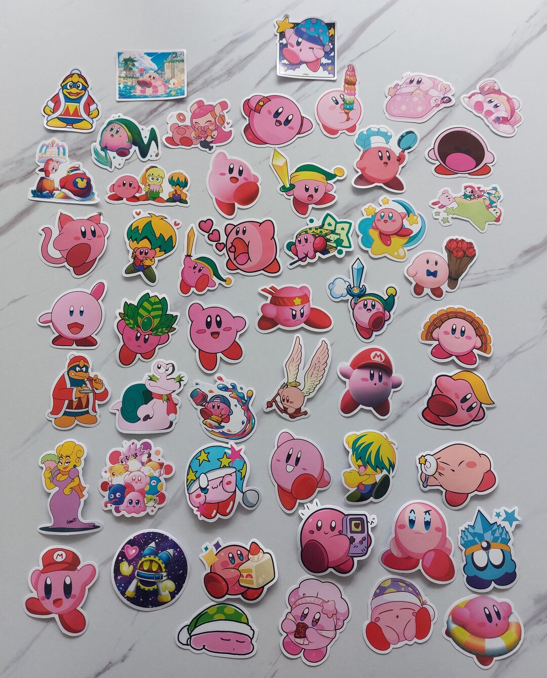 Sticker Set Anime Kirby Gaming Retro 50 Pieces Anime Manga Stickers ...