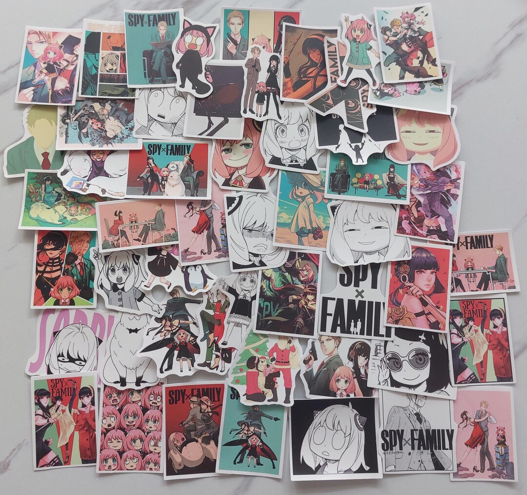 Sticker Set Spyxfamily Spy X Anya Forger Forger Family 50 Pieces Anime ...