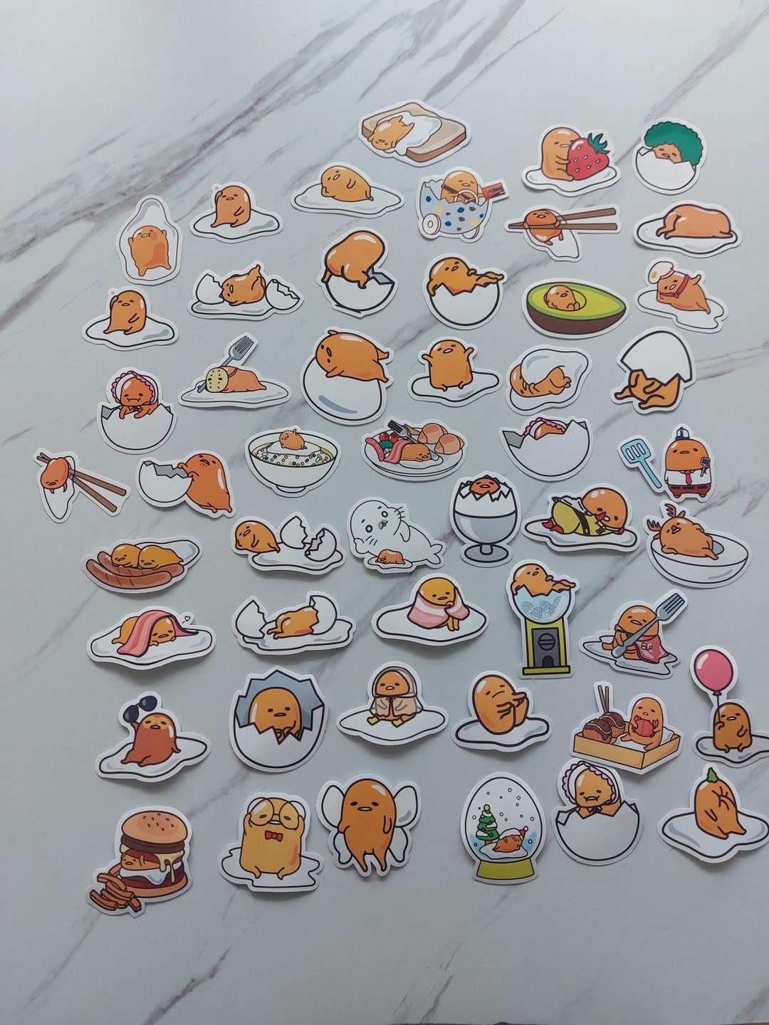Sticker Set Anime Eggman Unlucky Egg Gudetama 50 Pieces Anime Manga ...