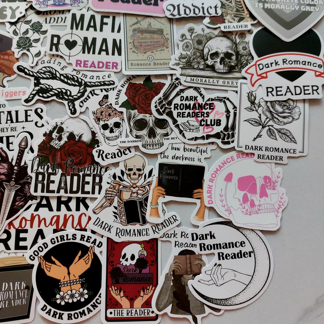 Sticker Set Dark Fantasy Reader Dark Romance Villians Do It for Me Book ...