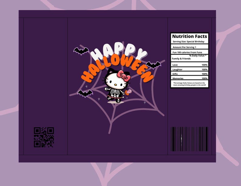 Printable Candy or Chip Wrapper Template. - Etsy