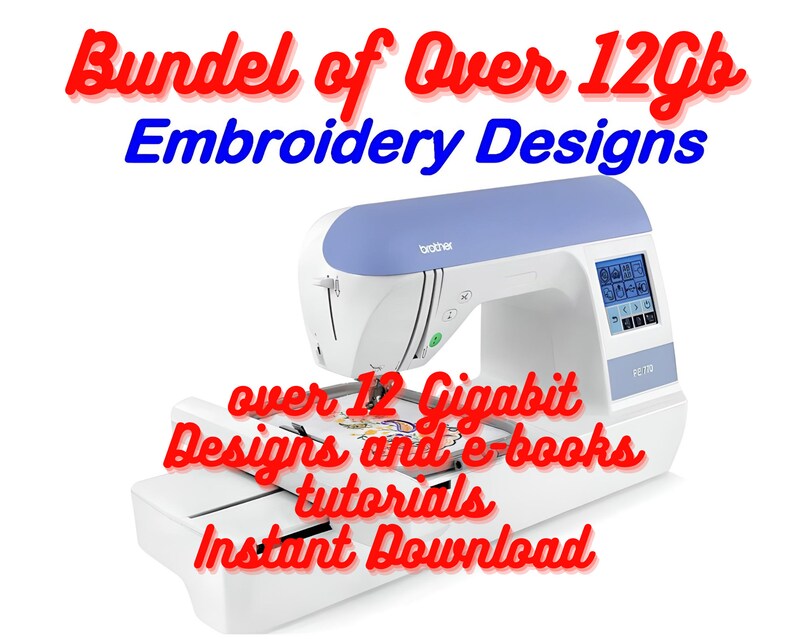 70000 Brother PES Embroidery Designs and Software Collection Creative ...