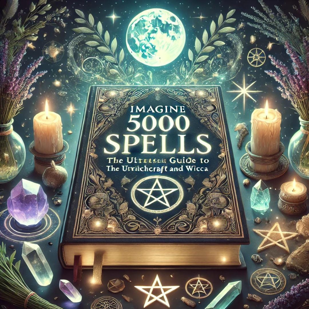 Imagine 5000 Spells: the Ultimate Guide to Witchcraft and Wicca - Etsy