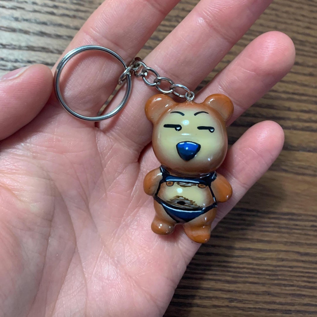 Keychain Bubble Butt Bear - Harness - Etsy