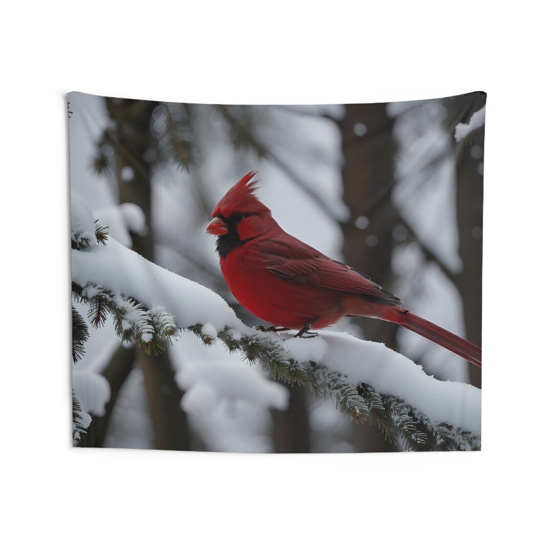 Cardinal Indoor Wall Tapestries - Etsy