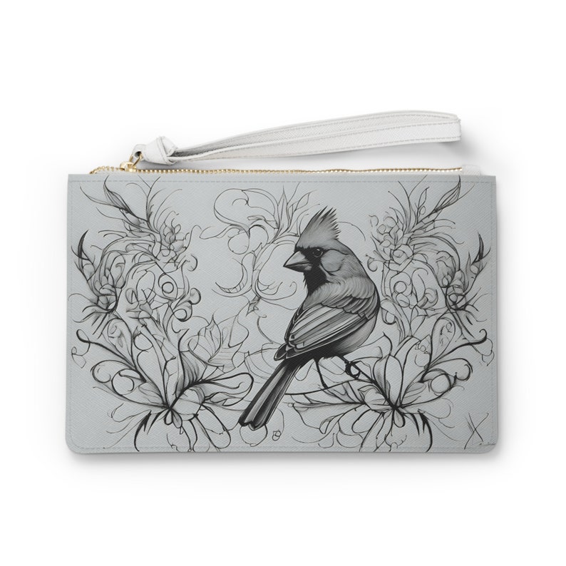 Cardinal Sketch Clutch Bag - Etsy