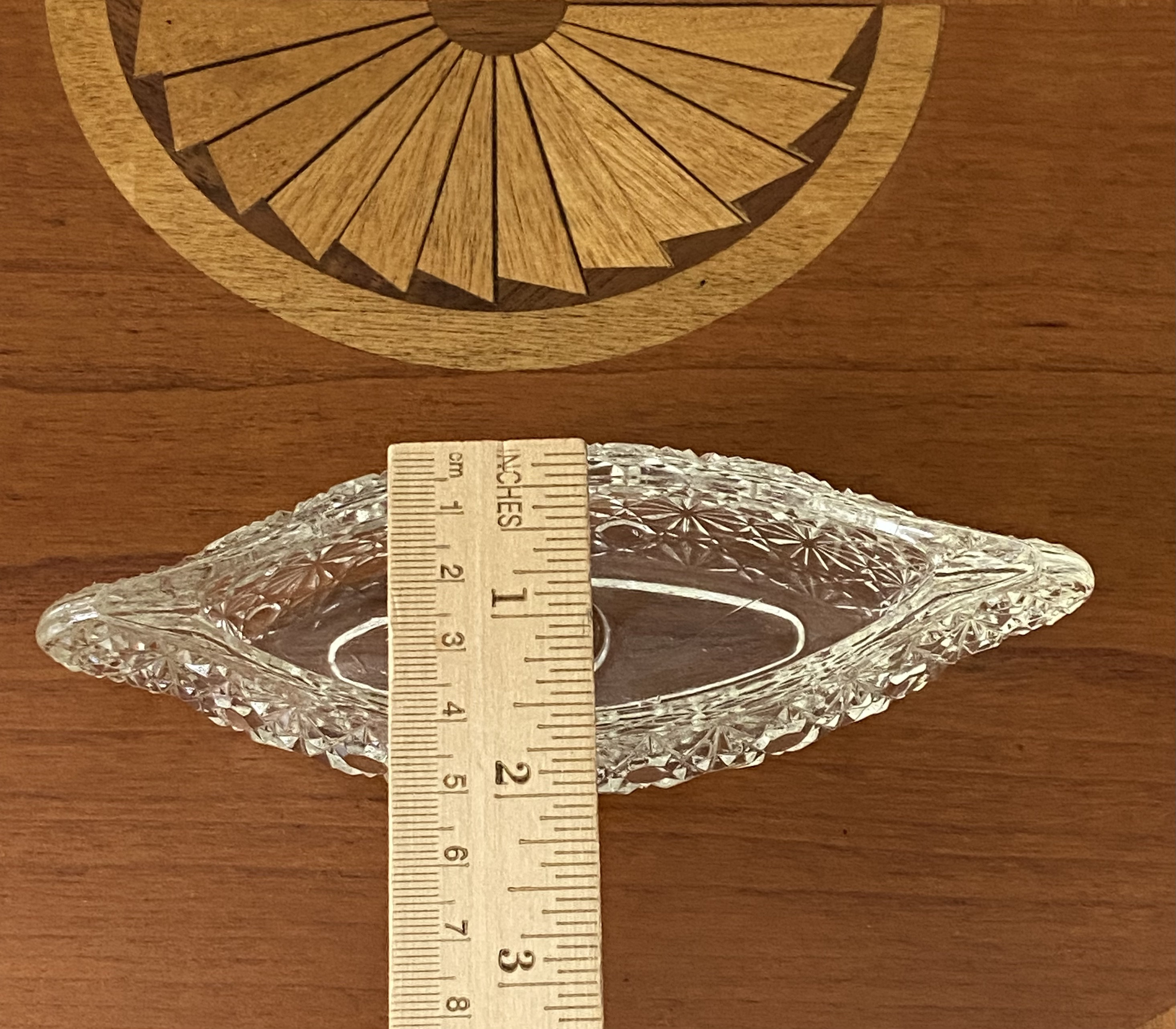 Fenton Crystal Canoe Daisy Button Candlestick Holder 6 Inches/ Perfect ...