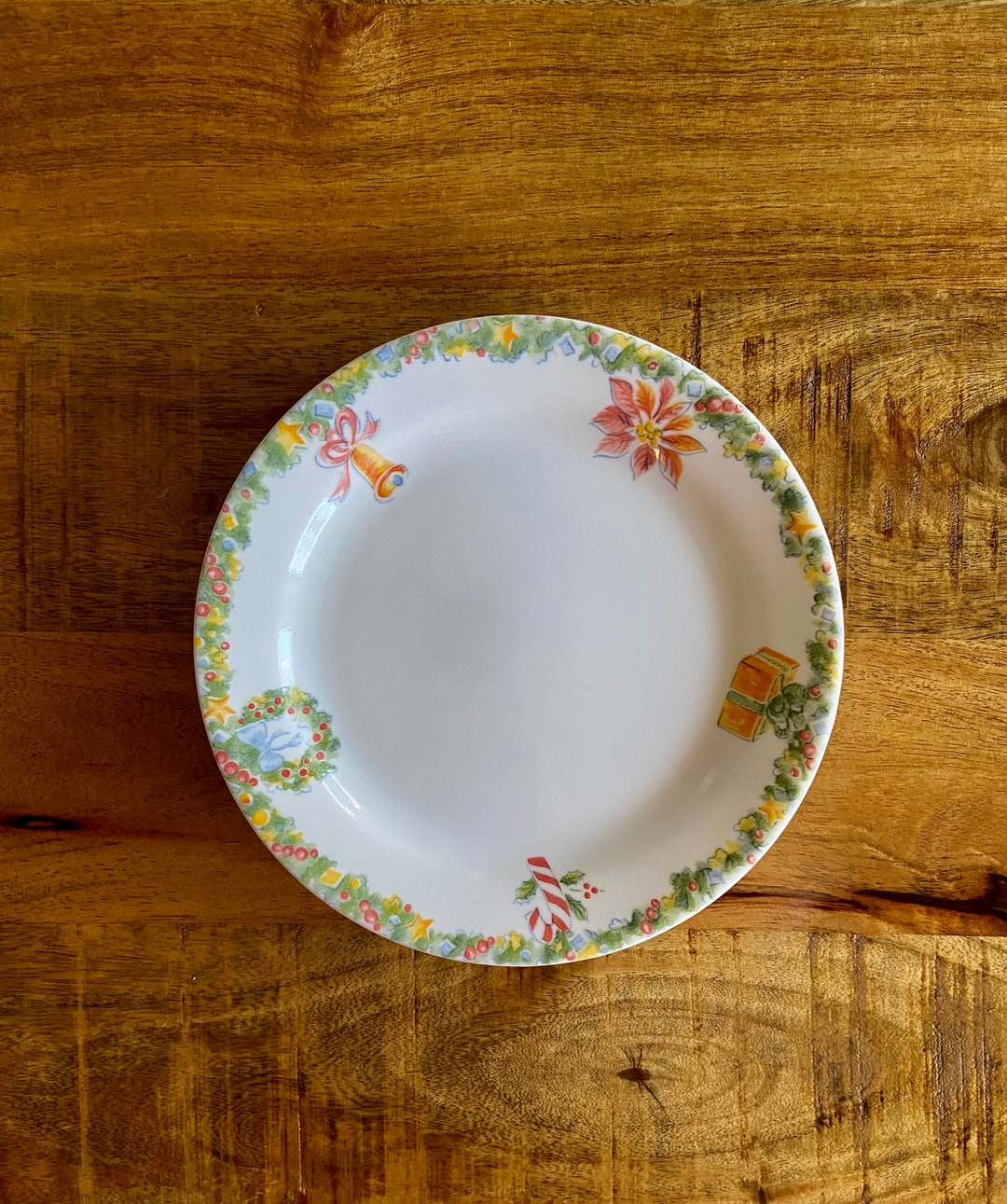 Vintage Corelle Christmas Joy Salad Plates - Set of 6 - Made in USA - Etsy
