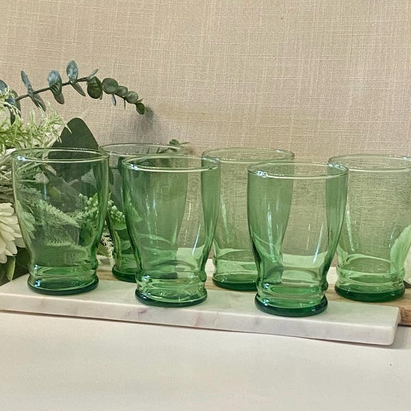 Green Glassware - Etsy