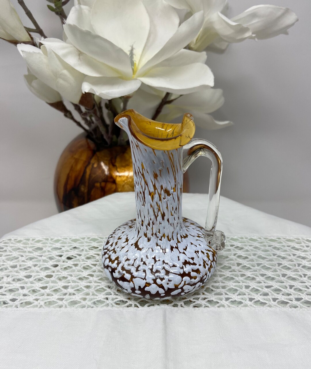 Mid-century, Vintage Hand Blown Pilgrim, Mini Art Vase - Etsy
