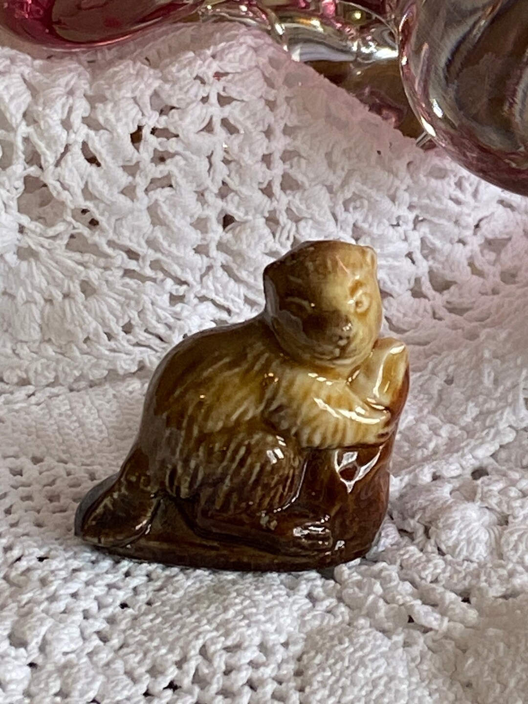 Wade Whimsies, Red Rose MINIATURES, BEAVER in Perfect Condition - Etsy