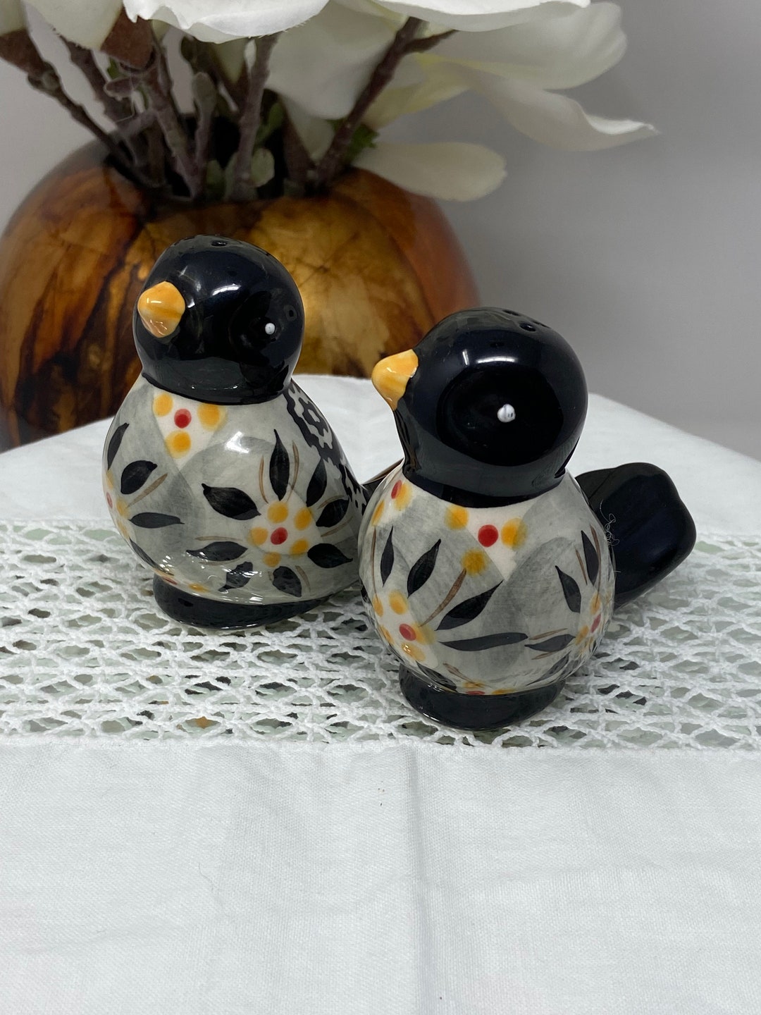 Temptations old World Collection Black Bird Salt - Etsy