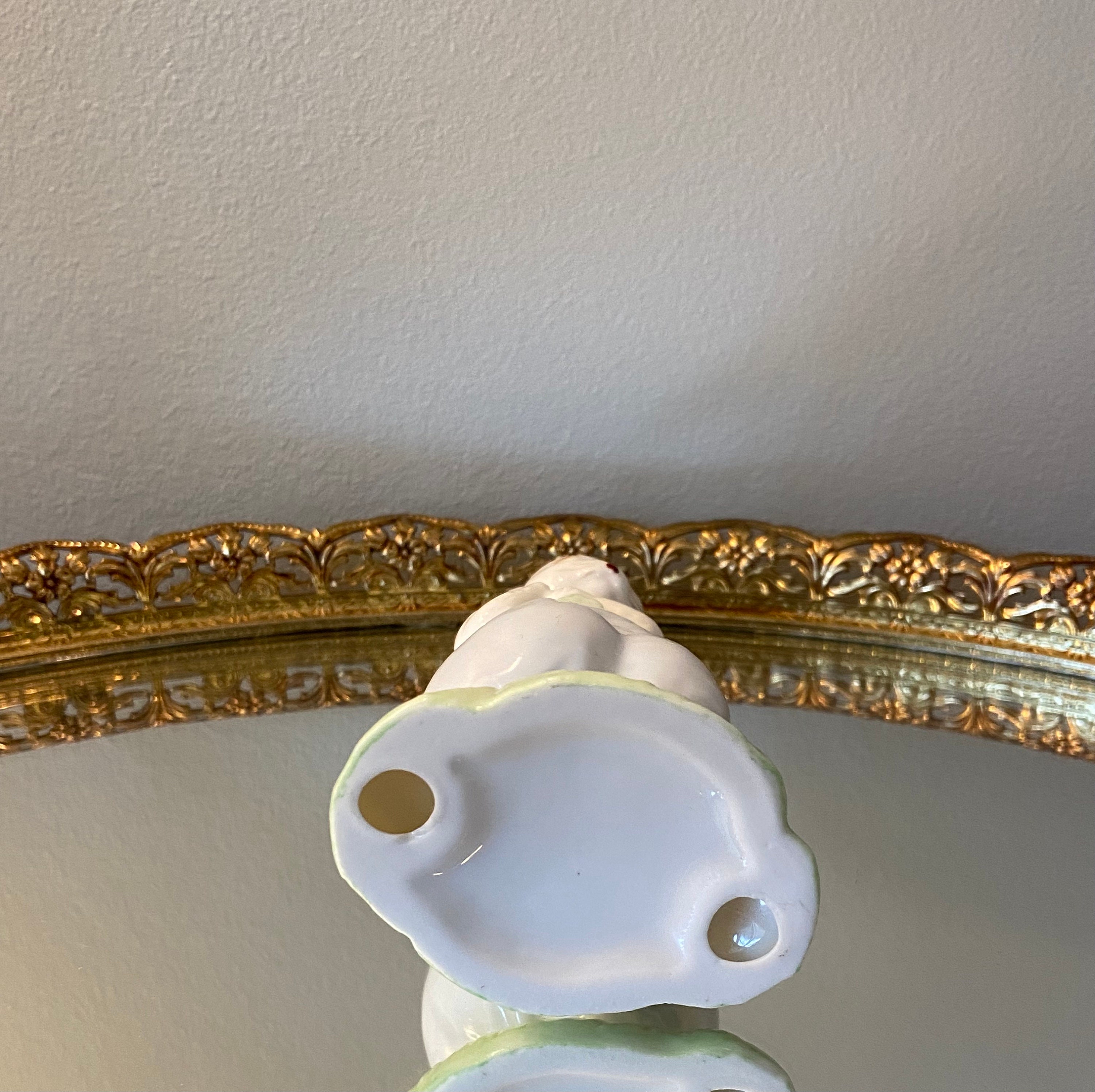 Vintage Bone China Bunny With Sac Over Shoulder Figurine/ Easter Decor ...