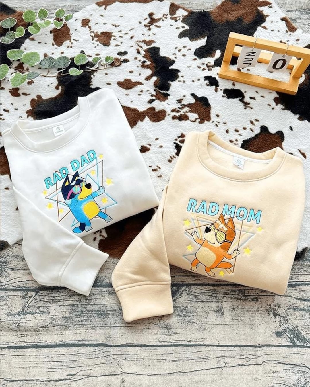 Bluey Rad Mom & Rad Dad Sweater, Parents Gift, Matching Couples ...