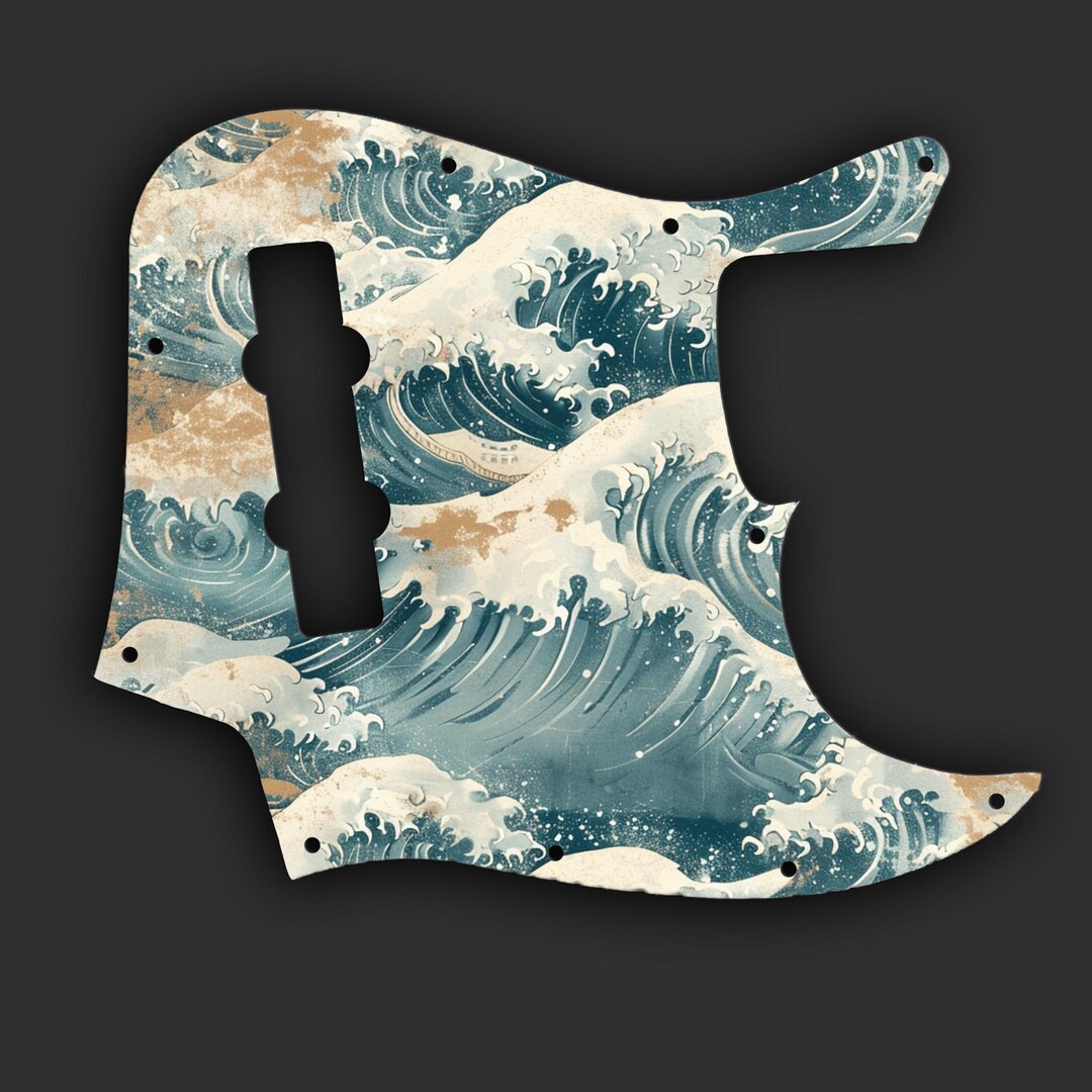 Custom Fender Jazz Bass Pickguard, Unique Graphical Jazz Bass Scratch ...